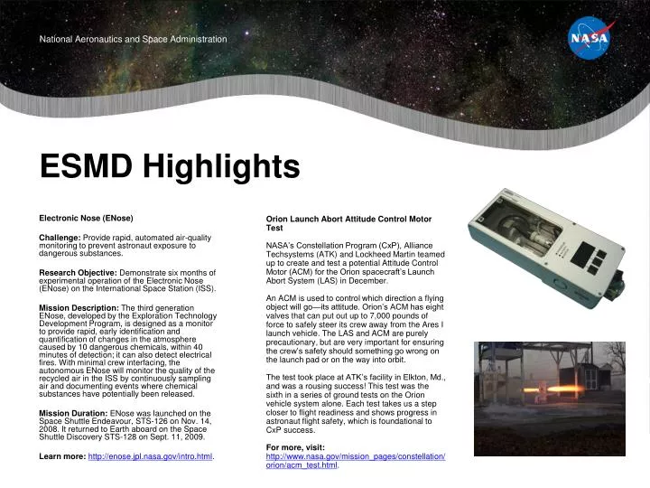 PPT - ESMD Highlights PowerPoint Presentation, free download - ID:5333538