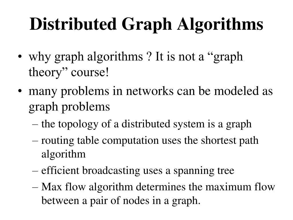 Ppt Lecture 16 Distributed Graph Routing Algorithms Powerpoint Presentation Id5334502