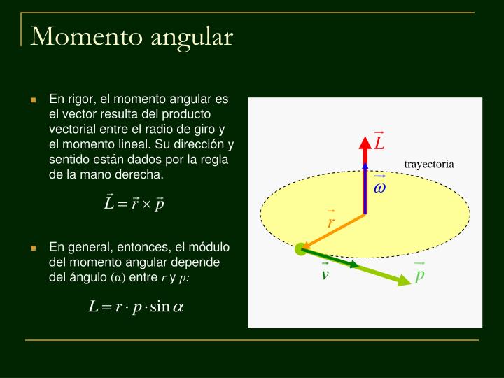 PPT - Física del movimiento: Momento angular PowerPoint Presentation - ID:5334836
