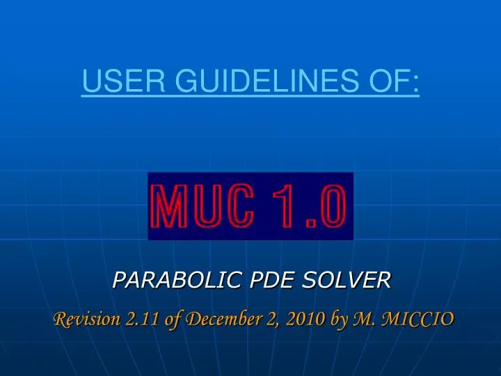 PPT - USER GUIDELINES OF: PowerPoint Presentation, free download - ID ...