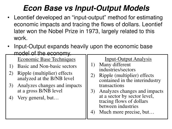 PPT - Input – Output Analysis PowerPoint Presentation - ID:5335673
