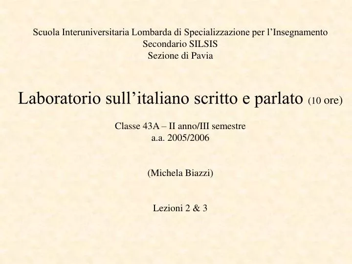 PPT - Sommario PowerPoint Presentation, free download - ID:5335870