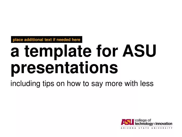 PPT - including tips on how to say more with less PowerPoint ...