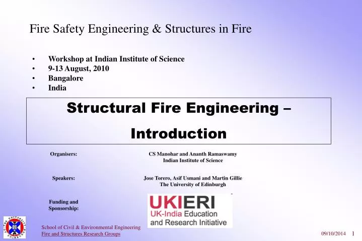 PPT - Fire Safety Engineering & Structures in Fire PowerPoint ...