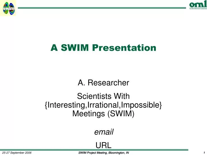 PPT - A SWIM Presentation PowerPoint Presentation, free download - ID ...