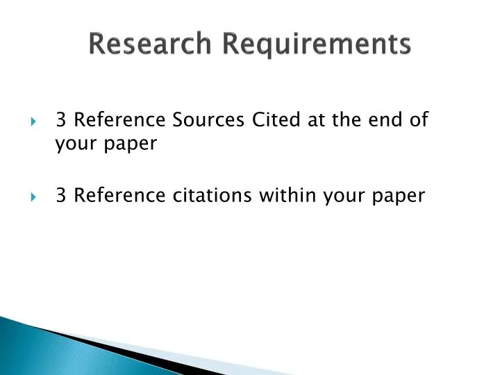 PPT - Research Requirements PowerPoint Presentation, free download - ID ...