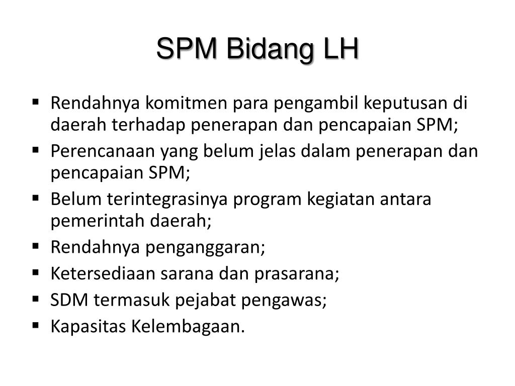 PPT - KEBIJAKAN PENINGKATAN KAPASITAS KELEMBAGAAN LINGKUNGAN DAERAH ...