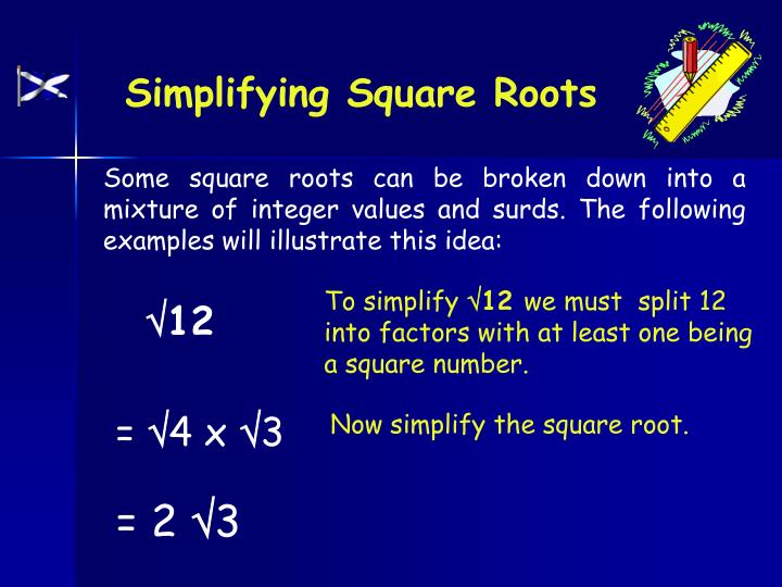 PPT - Surds PowerPoint Presentation - ID:5340224