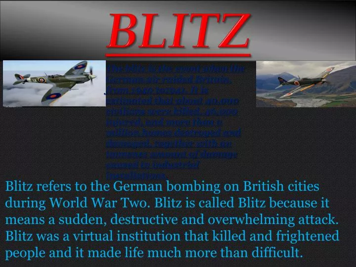 PPT - Blitz PowerPoint Presentation, free download - ID:5340294