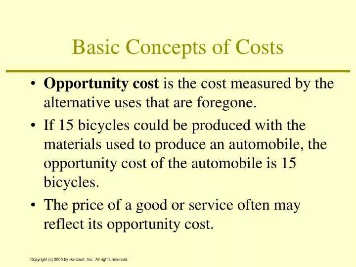 PPT - Basic Concepts of Costs PowerPoint Presentation, free download ...