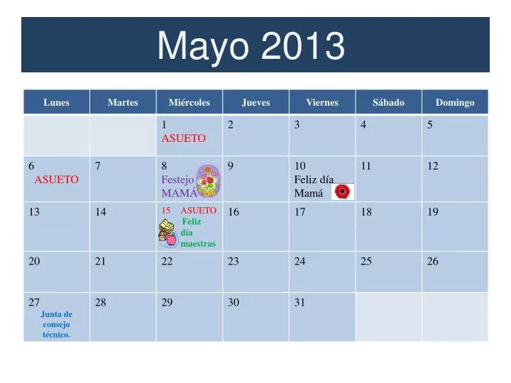 PPT - Mayo 2013 PowerPoint Presentation, free download - ID:5341407