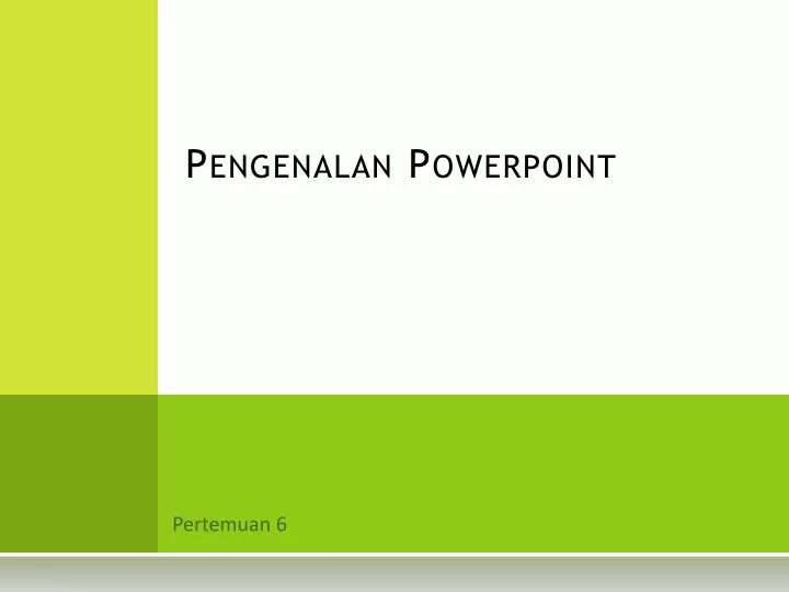 PPT - Pengenalan Powerpoint PowerPoint Presentation, free download - ID ...