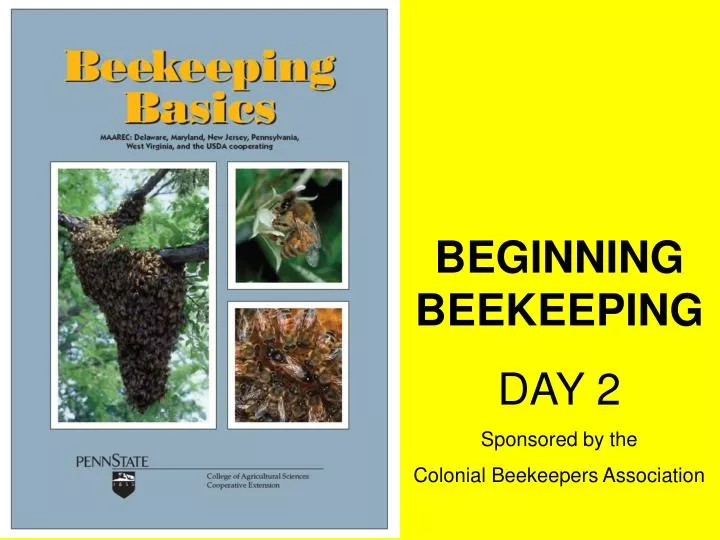 PPT - BEGINNING BEEKEEPING DAY 2 Sponsored by the Colonial Beekeepers ...