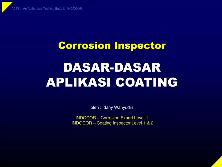 PPT - Corrosion Inspector PowerPoint Presentation, free download - ID ...