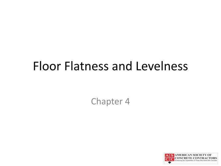 PPT - Floor Flatness and Levelness PowerPoint Presentation, free ...