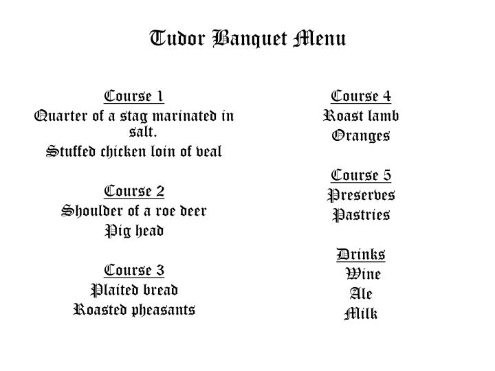 PPT - TUDOR FOOD James Wright Yr5 PowerPoint Presentation - ID:5343451