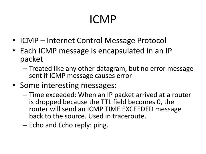 PPT - ICMP PowerPoint Presentation - ID:5343877