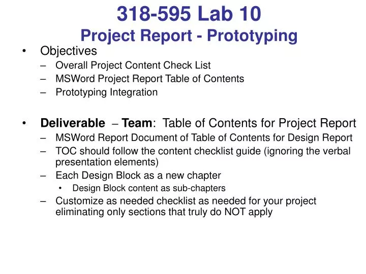PPT - 318-595 Lab 10 Project Report - Prototyping PowerPoint ...
