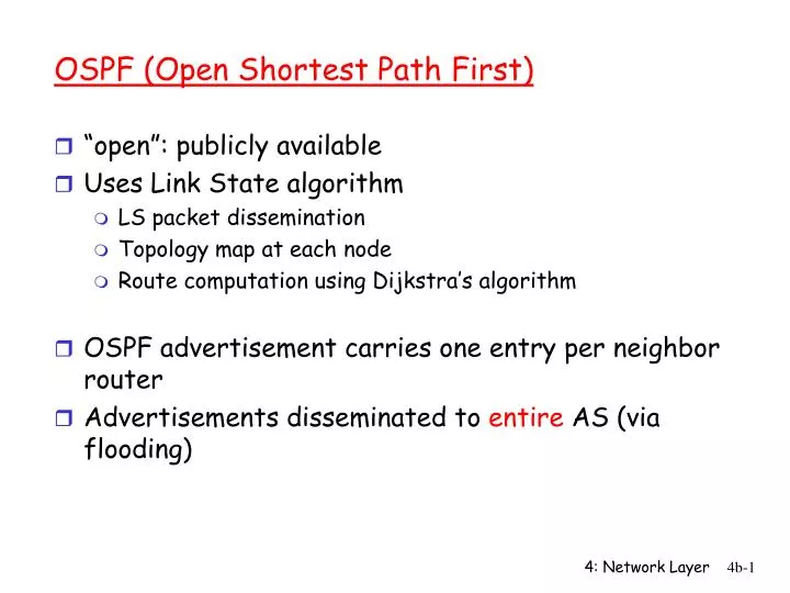 PPT - OSPF (Open Shortest Path First) PowerPoint Presentation, free ...