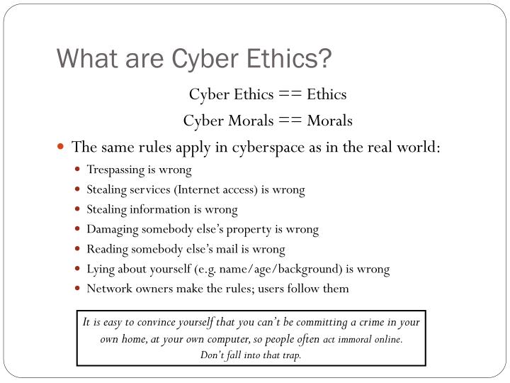 PPT - Cyber Ethics PowerPoint Presentation - ID:5344222