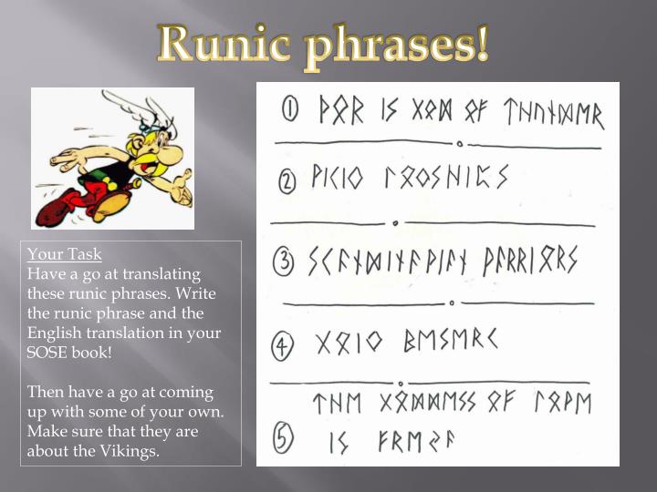 PPT - Vikings used the runic alphabet PowerPoint Presentation - ID:5346511