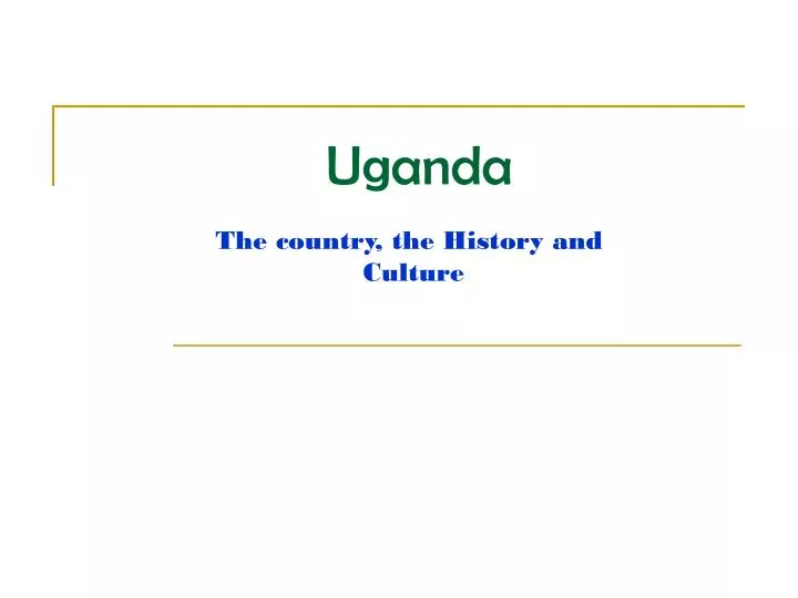 PPT - Uganda PowerPoint Presentation, free download - ID:5346647