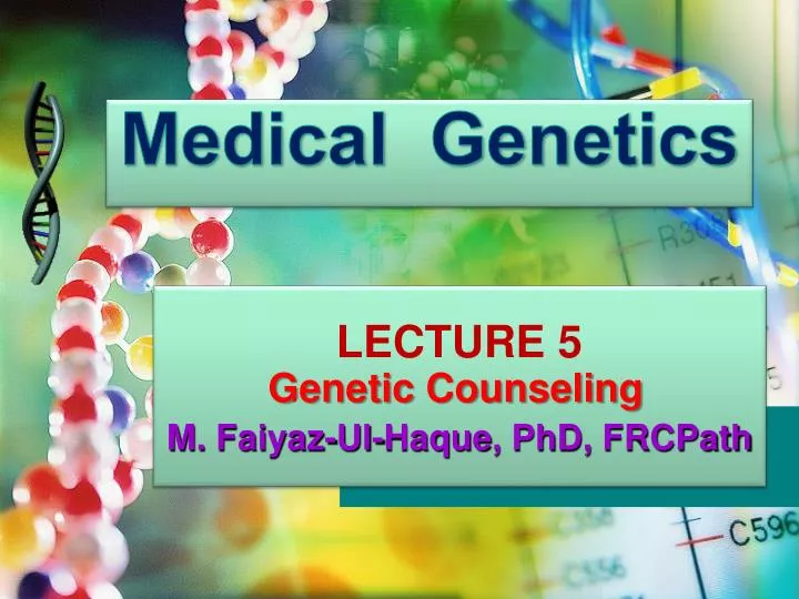 PPT - Genetic Counseling PowerPoint Presentation, free download - ID ...