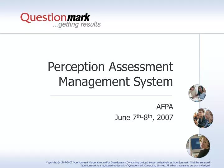 PPT - Perception Assessment Management System PowerPoint Presentation ...