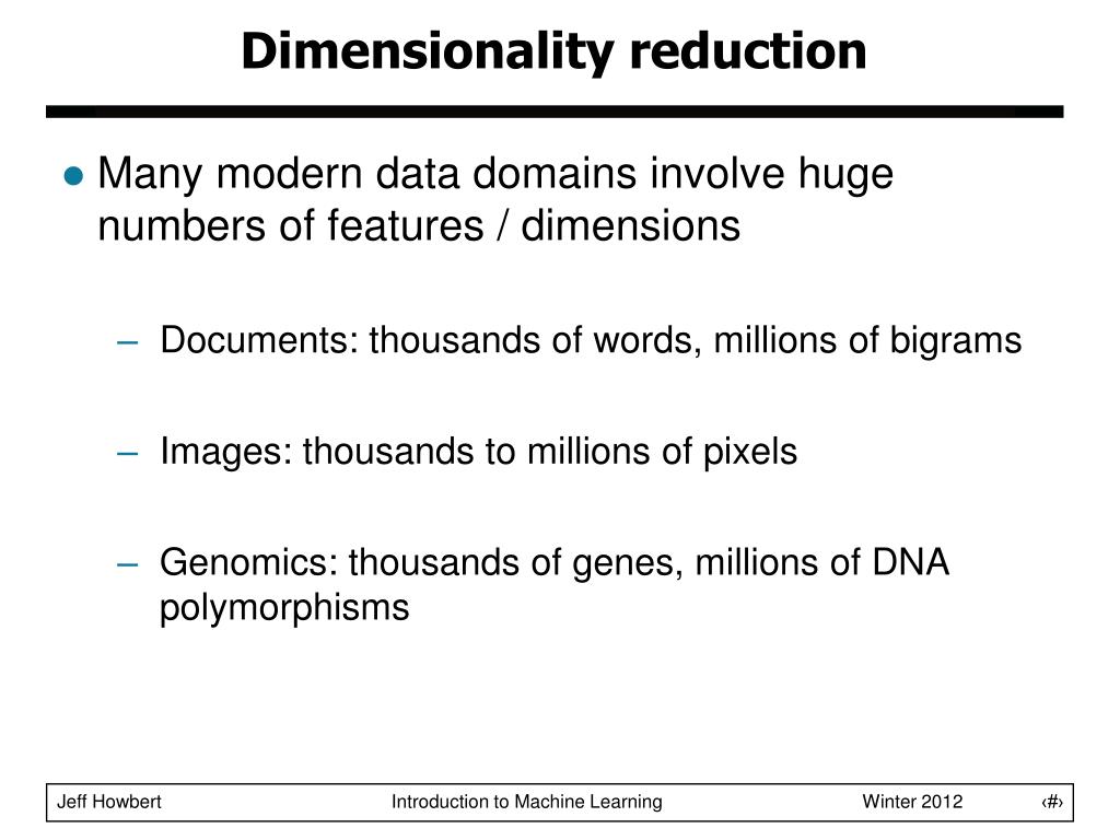 PPT - Machine Learning Dimensionality Reduction PowerPoint Presentation ... PPT - Machine Learning Dimensionality Reduction PowerPoint Presentation ...