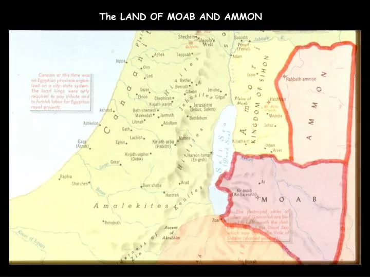 PPT - The LAND OF MOAB AND AMMON PowerPoint Presentation, free download ...