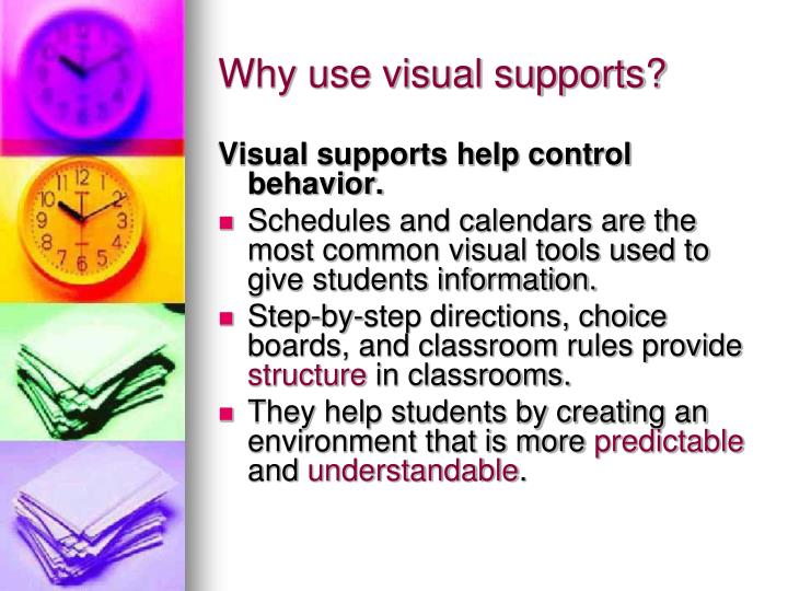 PPT - Visual Supports in the Classroom PowerPoint Presentation - ID:5348486