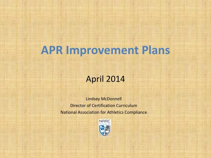PPT - APR Improvement Plans PowerPoint Presentation, free download - ID ...