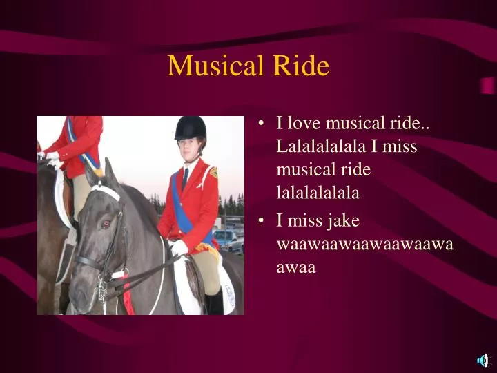 PPT - Musical Ride PowerPoint Presentation, free download - ID:5349017