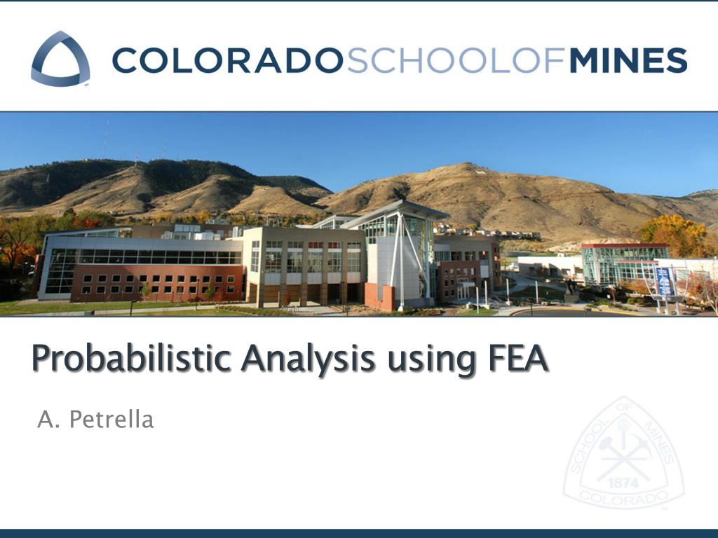 PPT Probabilistic Analysis Using FEA PowerPoint Presentation Free 