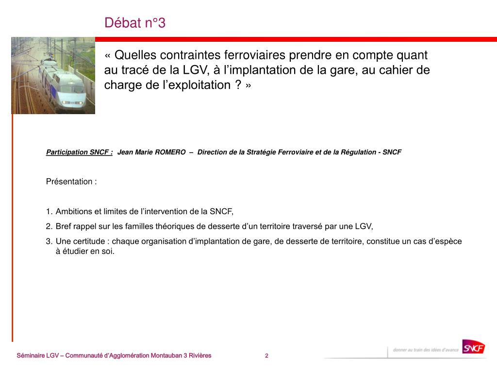 PPT - Bordeaux - Toulouse Séminaire LGV Communauté d’Agglomération ...