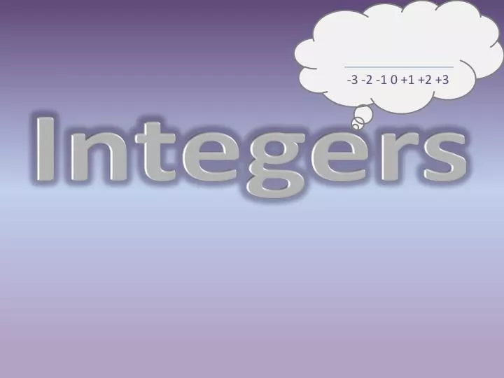 PPT - Integers PowerPoint Presentation, free download - ID:5351677