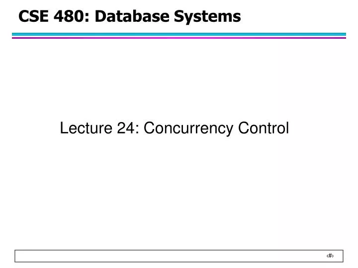 PPT - CSE 480: Database Systems PowerPoint Presentation, free download ...