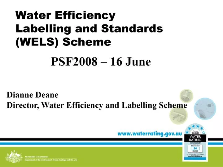 PPT - Water Efficiency Labelling and Standards (WELS) Scheme PowerPoint ...