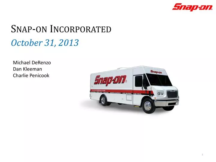 PPT - Snap-on Incorporated PowerPoint Presentation, free download - ID ...