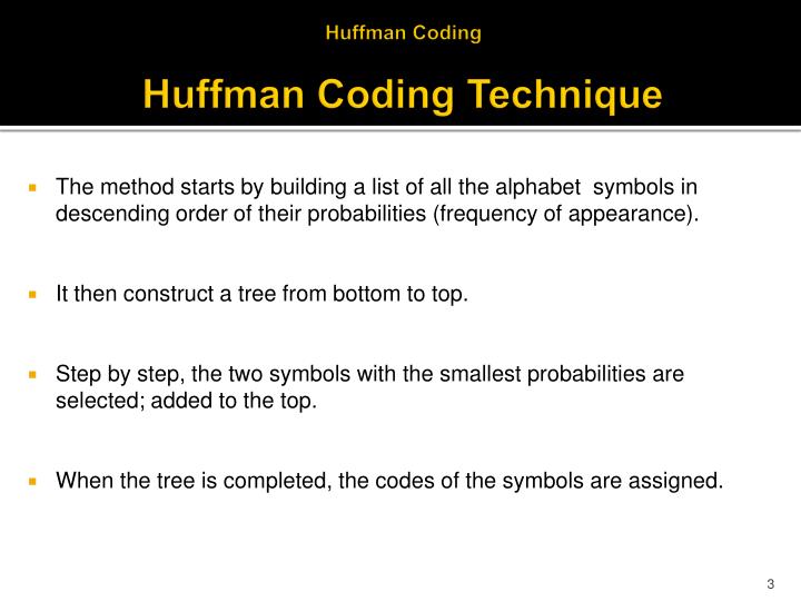 PPT - EE800 Term Project Huffman Coding PowerPoint Presentation - ID ...