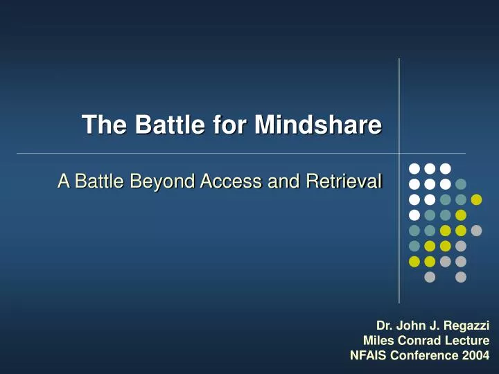 PPT - The Battle for Mindshare PowerPoint Presentation, free download - ID:5353120
