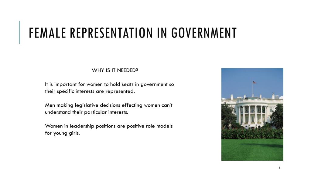 PPT - The Importance of Female Representation in Government PowerPoint ...