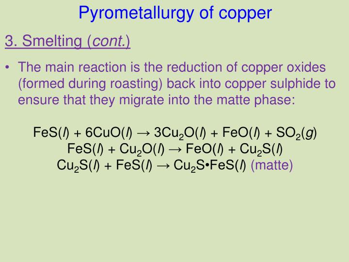 PPT - Extraction Metallurgy of Copper PowerPoint Presentation - ID:5354697