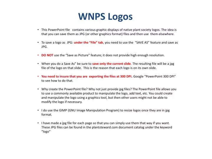 PPT - WNPS Logos PowerPoint Presentation, free download - ID:5356092