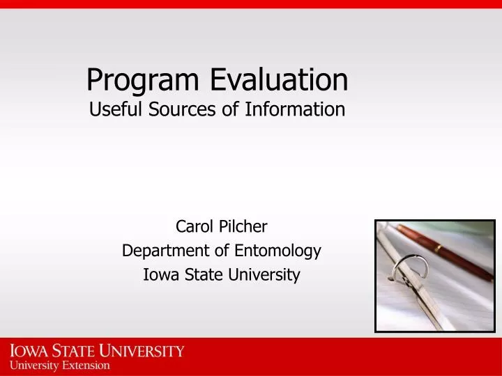 PPT - Program Evaluation Useful Sources of Information PowerPoint ...