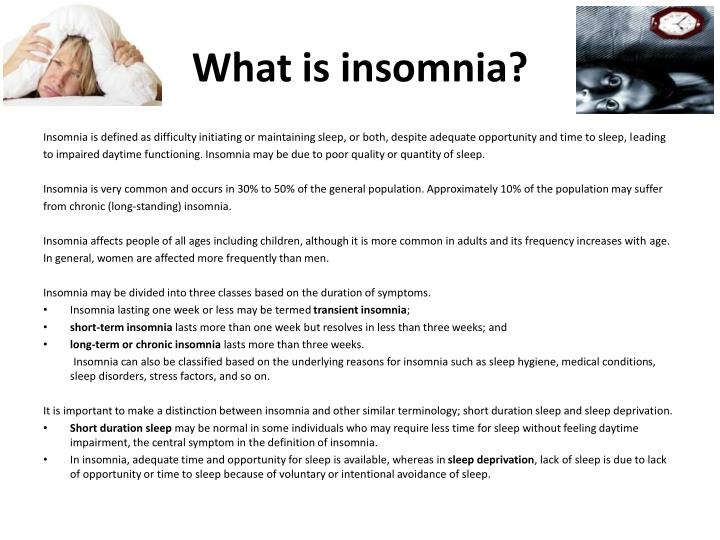 PPT - Insomnia PowerPoint Presentation - ID:5356898
