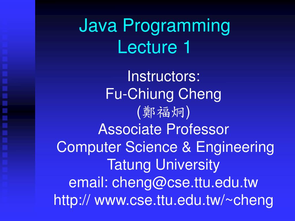 Ppt Java Programming Lecture 1 Powerpoint Presentation Free Download