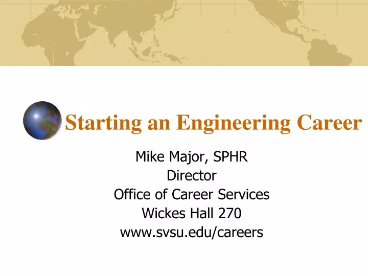 PPT - Starting an Engineering Career PowerPoint Presentation, free ...