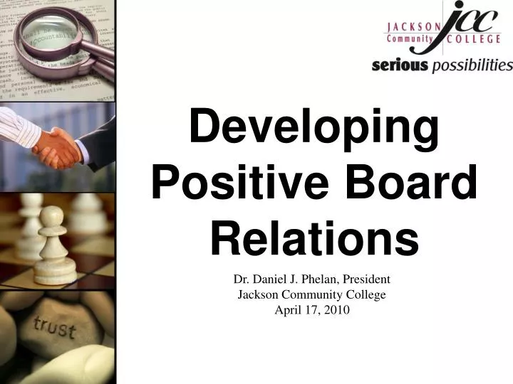 PPT - Developing Positive Board Relations PowerPoint Presentation, free ...