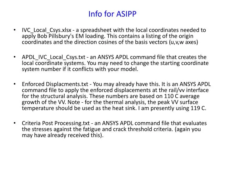 PPT - Info for ASIPP PowerPoint Presentation, free download - ID:5357841